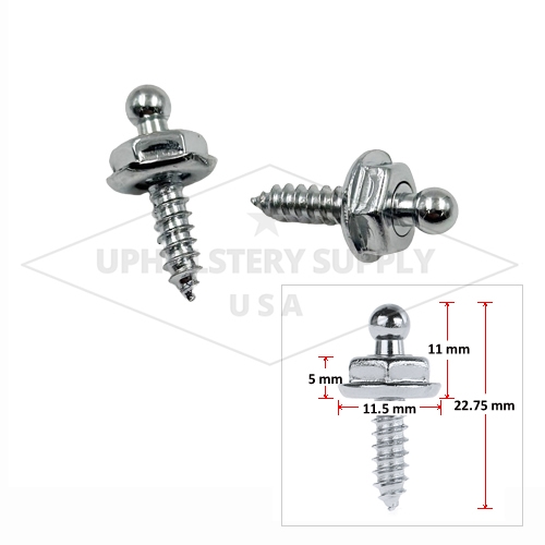 German Chrome Large Head Tenax® Fasteners | Upholstery Supply USA
