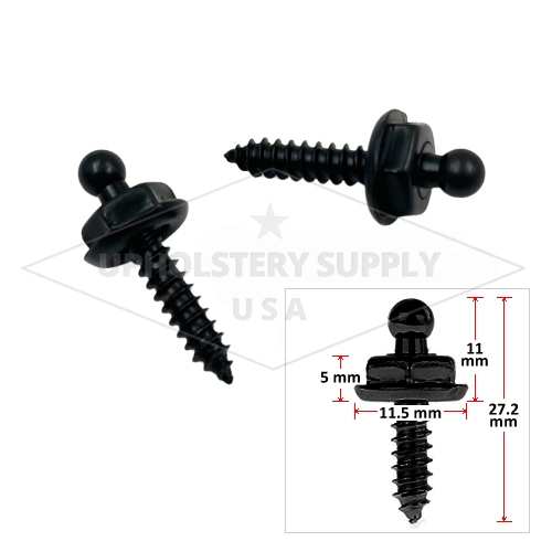 German Black Tenax® Fasteners | Upholstery Supply USA