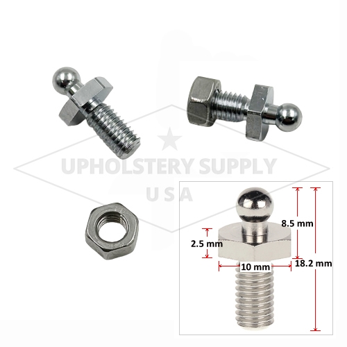 German Chrome Large Head Tenax® Fasteners | Upholstery Supply USA