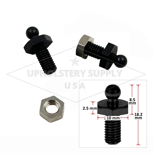 German Black Tenax® Fasteners | Upholstery Supply USA