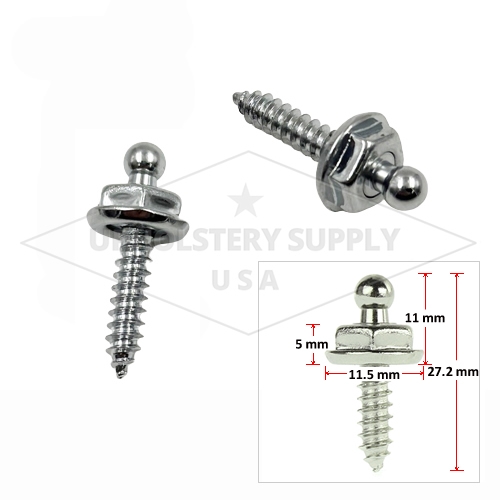 German Chrome Small Head Tenax® Fasteners | Upholstery Supply USA
