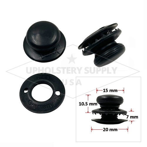 German Black Tenax® Fasteners | Upholstery Supply USA