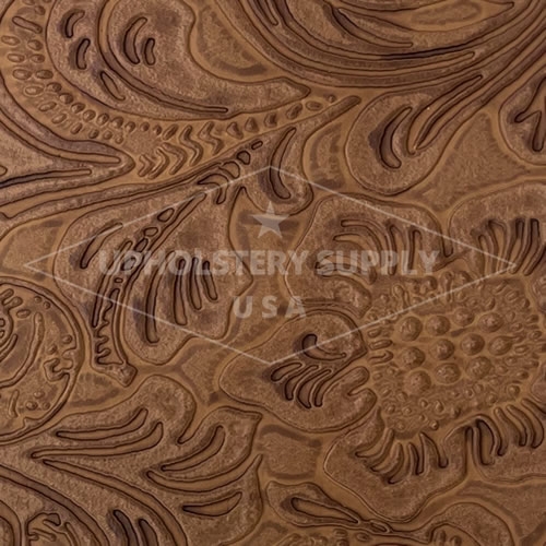 Western Floral Textured Vinyl | Upholstery Supply USA